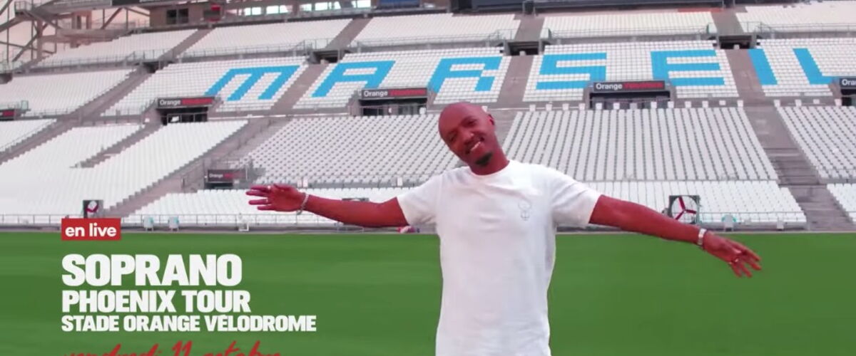 Le concert de Soprano au stade Vélodrome diffusé en direct sur TMC le...