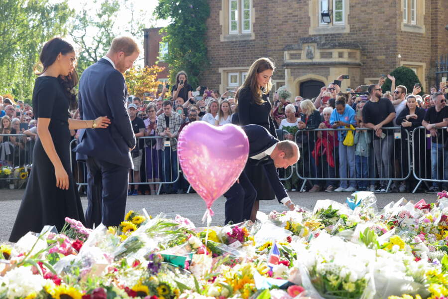 Réunis après la mort d'Elizabeth II, Kate, William, Harry et Meghan s ...
