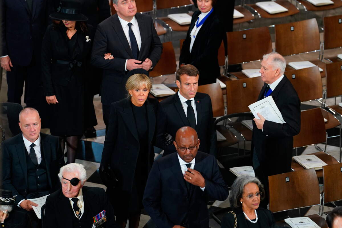 Obsèques d'Elizabeth II : Brigitte et Emmanuel Macron, Justin Trudeau ...