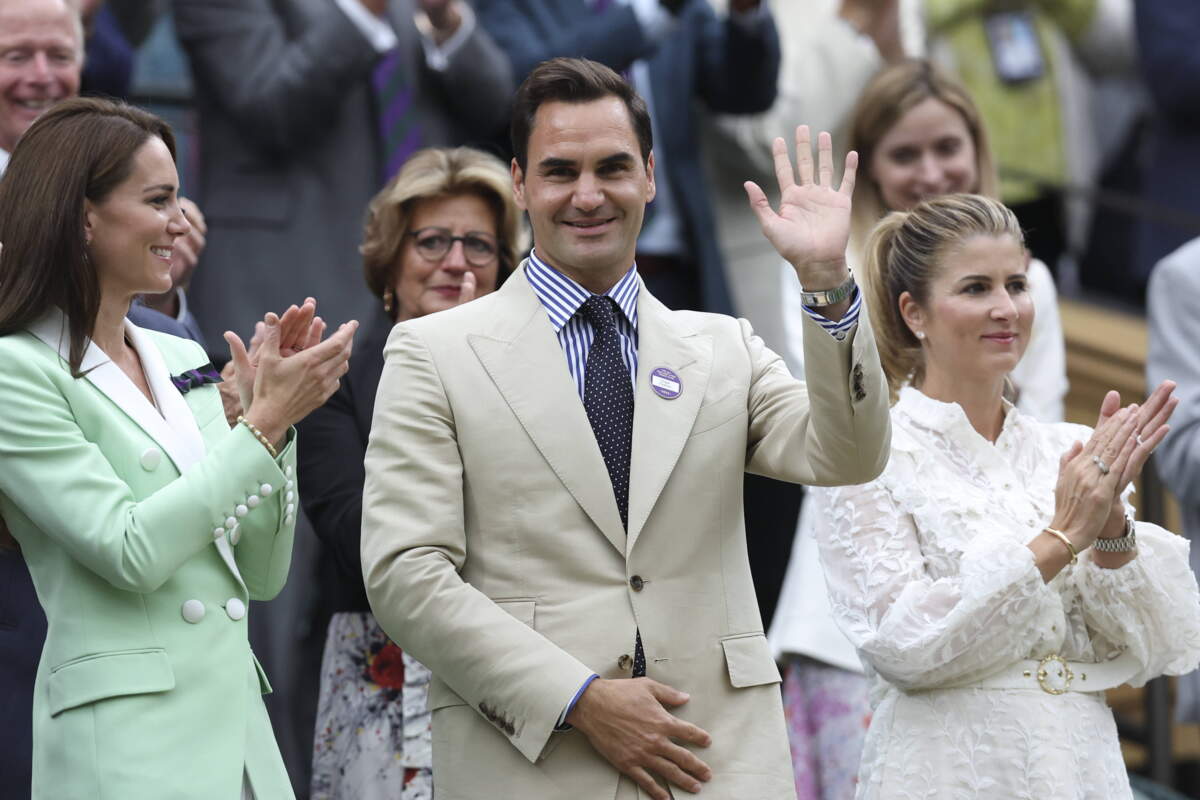 Kate Middleton et Roger Federer complices dans la loge royale de ...