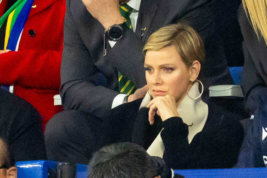 La princesse Charlène de Monaco folle de joie au Stade de France, l ...