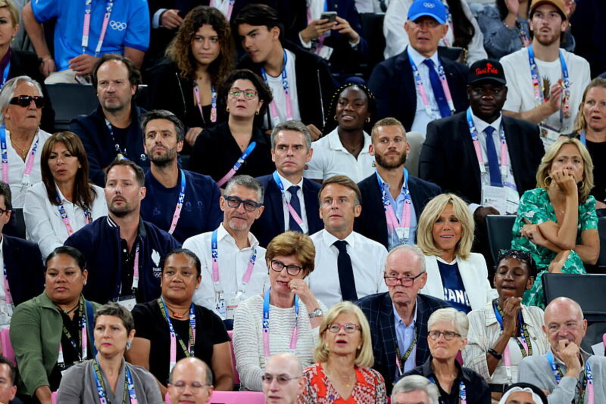 Omar Sy, Léon Marchand, Antoine Dupont, Emmanuel et Brigitte Macron ...